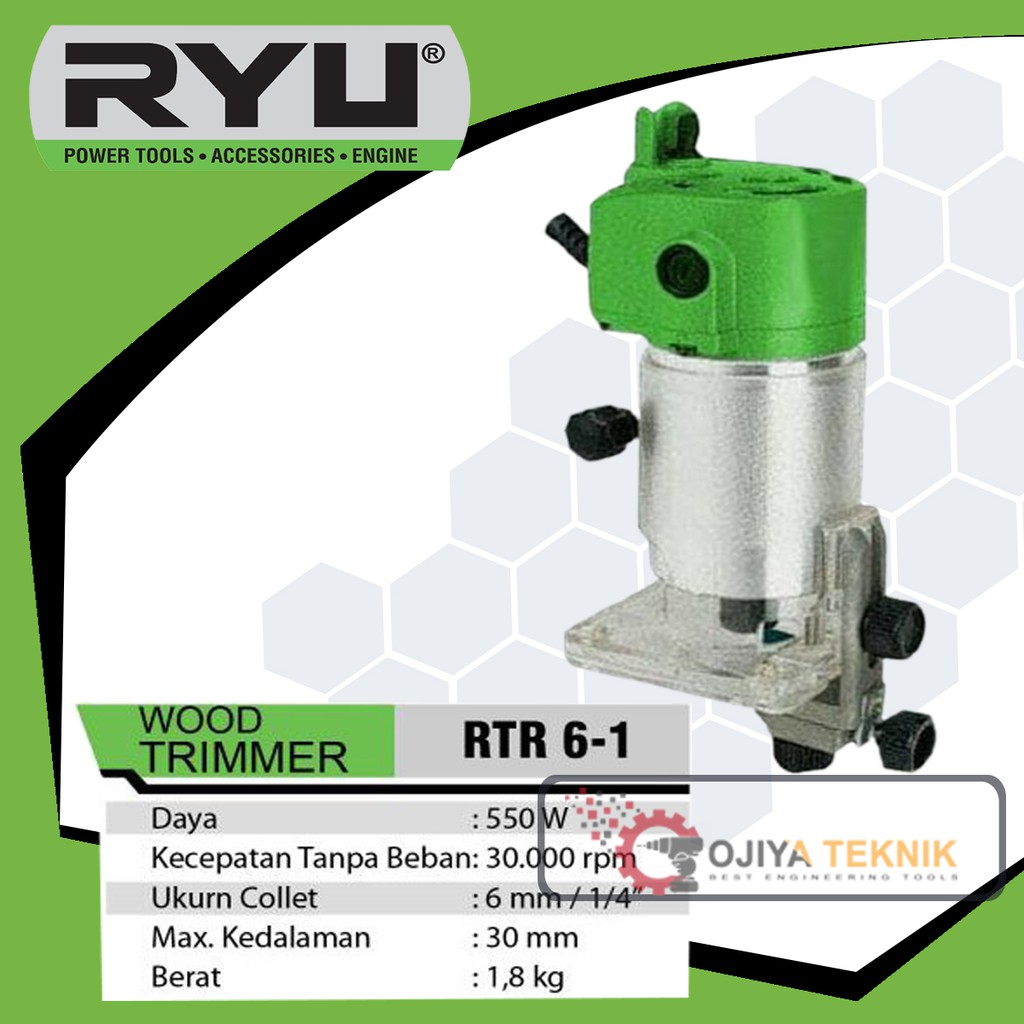 Jual RYU WOOD TRIMMER RTR 6-1 RTR6-1 6 - 1 ALAT MESIN KAYU PROFIL ...