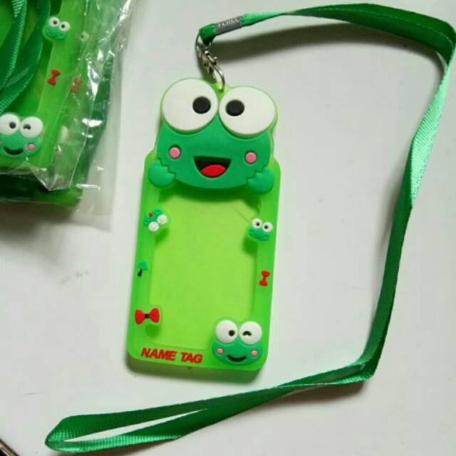 Jual Name tag id card karakter keropi keroppi | Shopee Indonesia