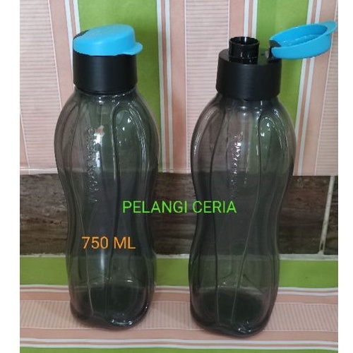 Jual Terlaris Botol minum ecoman hitam 750 ml tupperware eceran ( 1 pcs ...