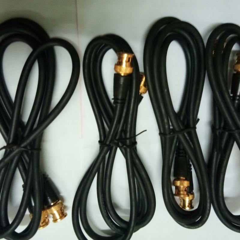 Jual Kabel jumper konektor BNC to BNC gold Kabel coaxial probe ...