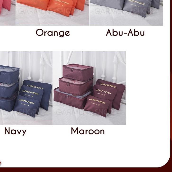 Jual Travel Bag 6 in 1 Luggage Storage Set Organizer Tas Koper Travel ...