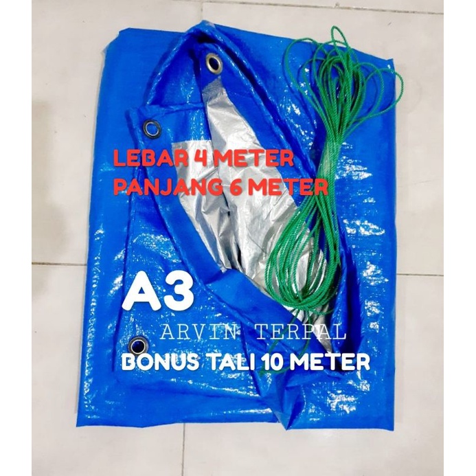 Jual TERPAL TENDA A3 LEBAR 4x6 METER / TERPAL ALAS PADI / TERPAL ...