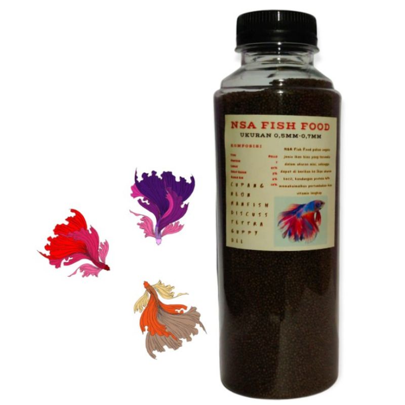 Jual nsa fish food makanan ikan hias pelet apung | Shopee Indonesia