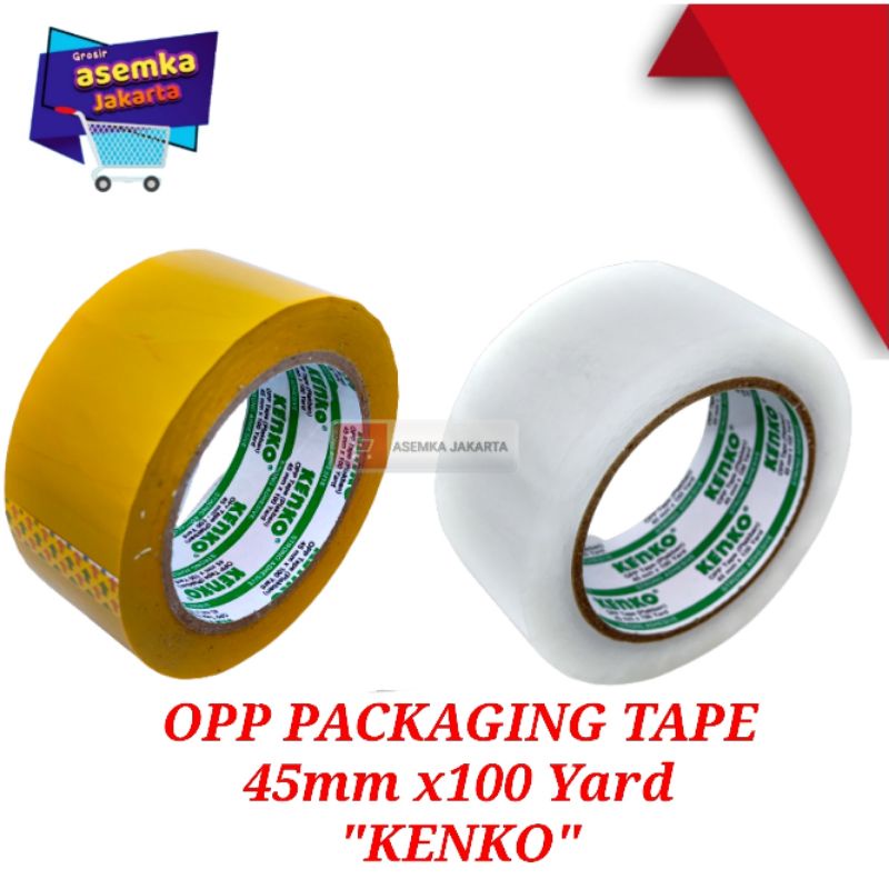 Jual Lakban Bening Plakban 45 MM KENKO 45x100 Yard OPP Packaging tape ...