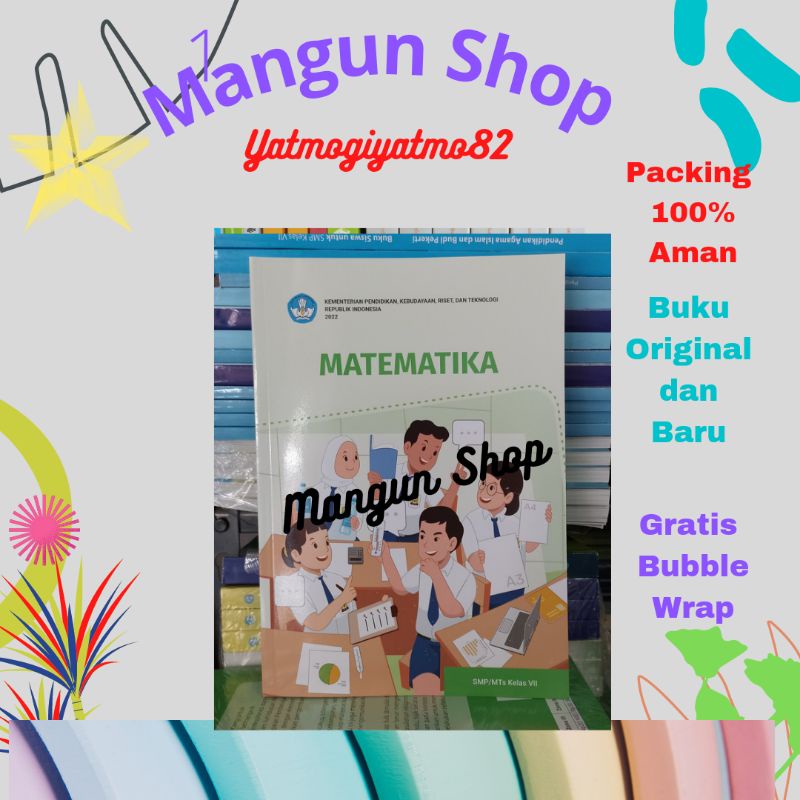 Jual Buku Matematika Kelas VII.7 SMP Kurikulum Merdeka Diknas | Shopee ...