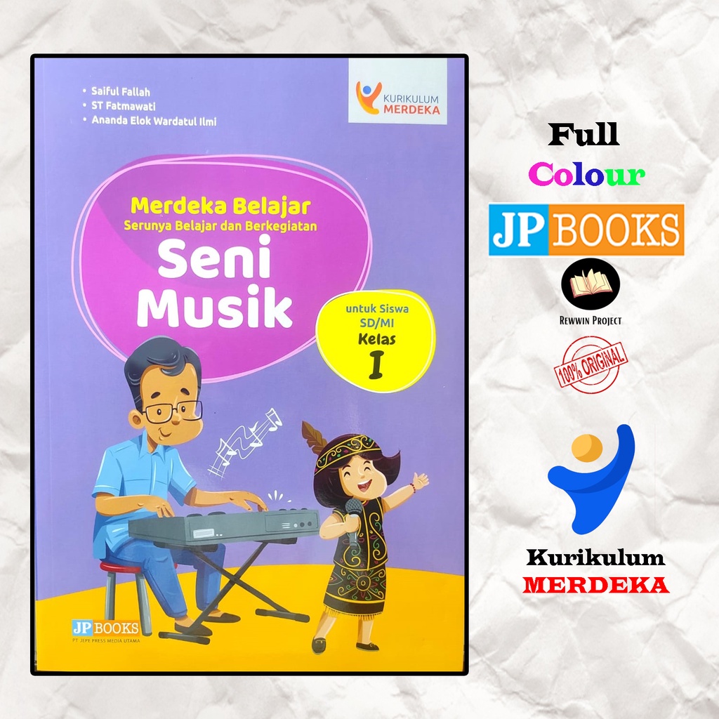 Jual Buku Seni Musik SD Kelas 1 Kurikulum Merdeka - Merdeka Belajar Penerbit JP Books | Shopee ...
