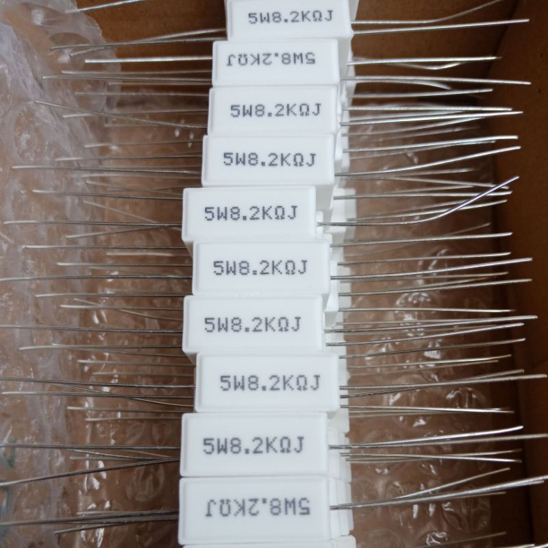 Jual resistor kapur 8k2 5w taiwan | Shopee Indonesia