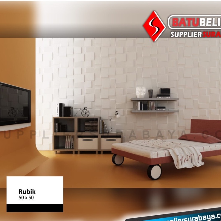 Jual 3D WALL PANEL / PANEL DINDING 3D WALLSTORY TYPE RUBIK / PANEL ...