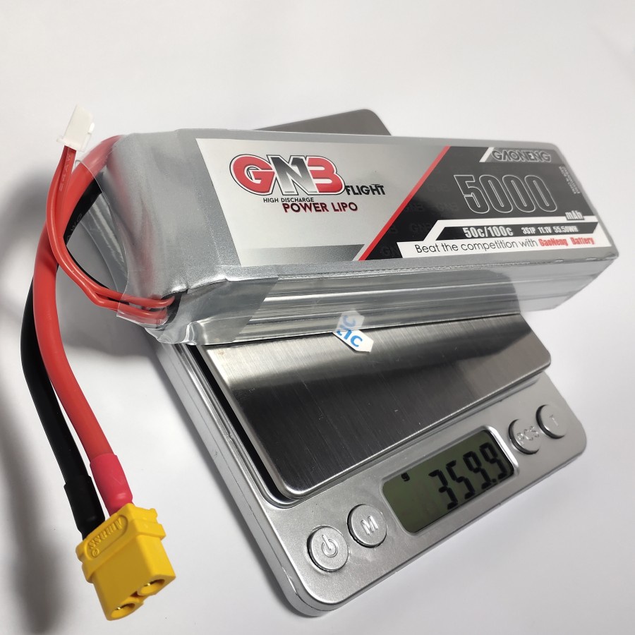Jual Baterai Lipo GNB 5000mAh 3S 50C XT60 11.1V | Shopee Indonesia