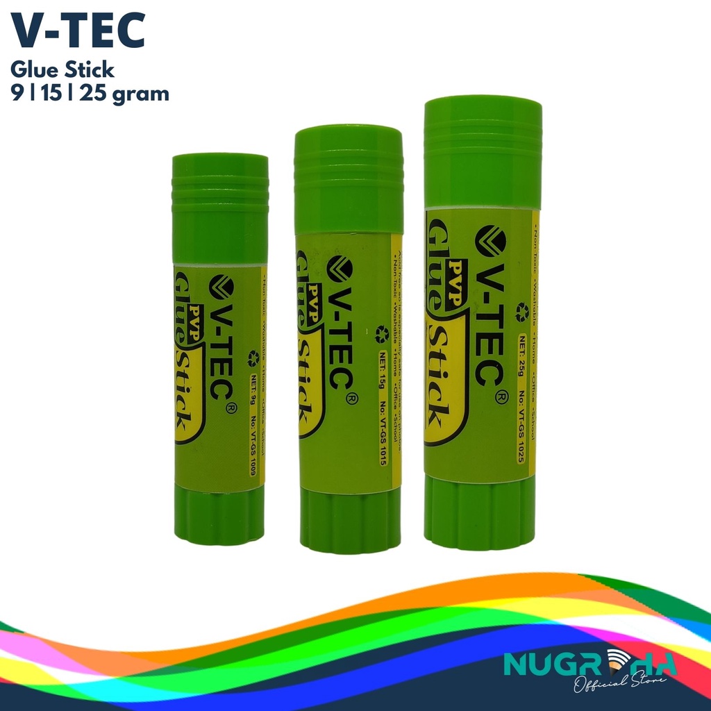 Jual GLUE STICK / LEM STICK V-TEC 9 15 25 GRAM | Shopee Indonesia