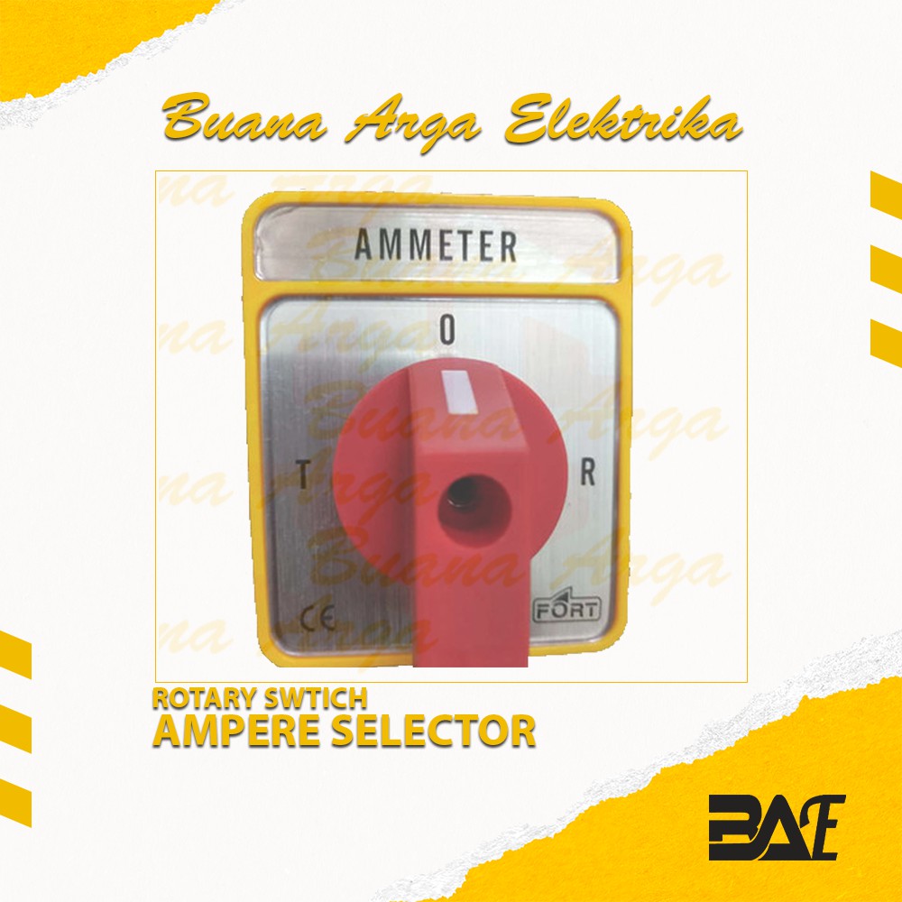 Jual Rotary Switch Ampere Selector SFT20-4 0-R-S-T FORT | Shopee Indonesia