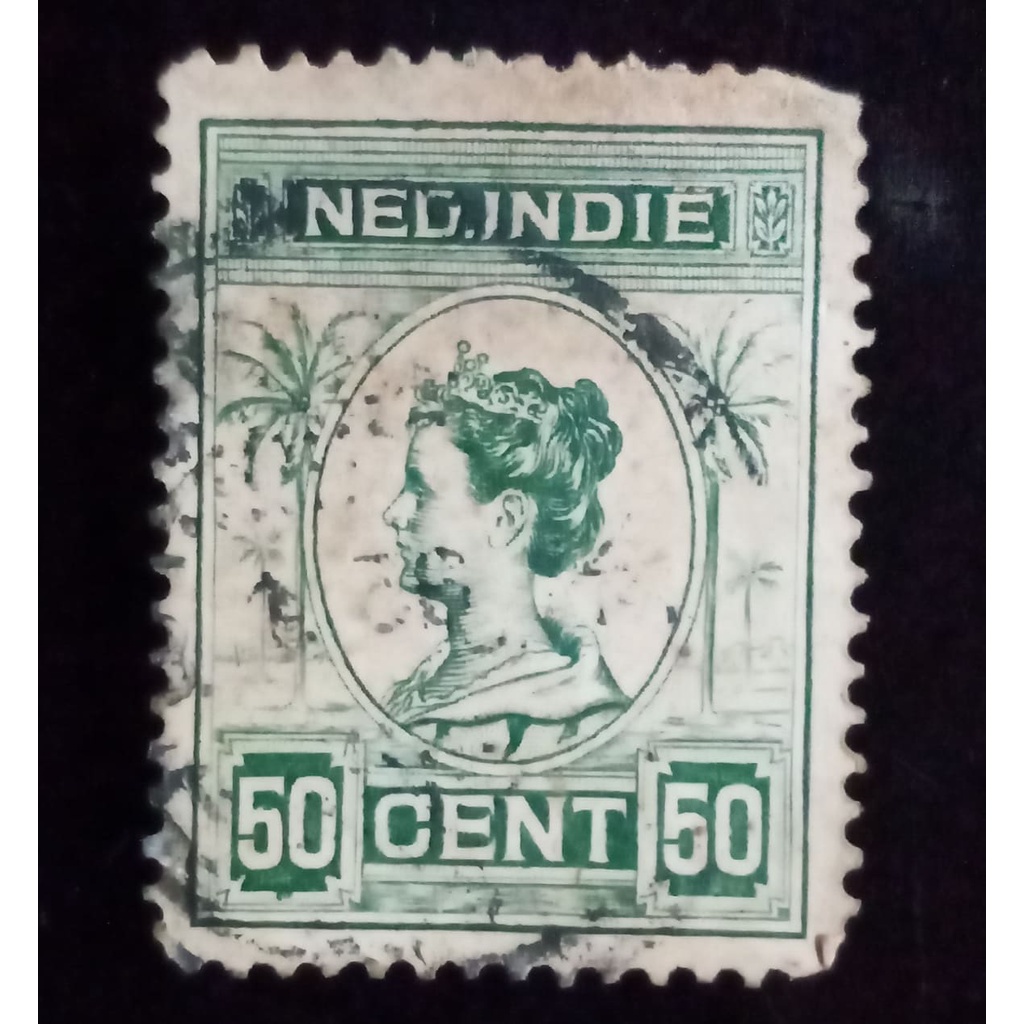 Jual Perangko Nederland Lama/ Nederland Indie/ Ned. Indie 50 Cent Ratu ...