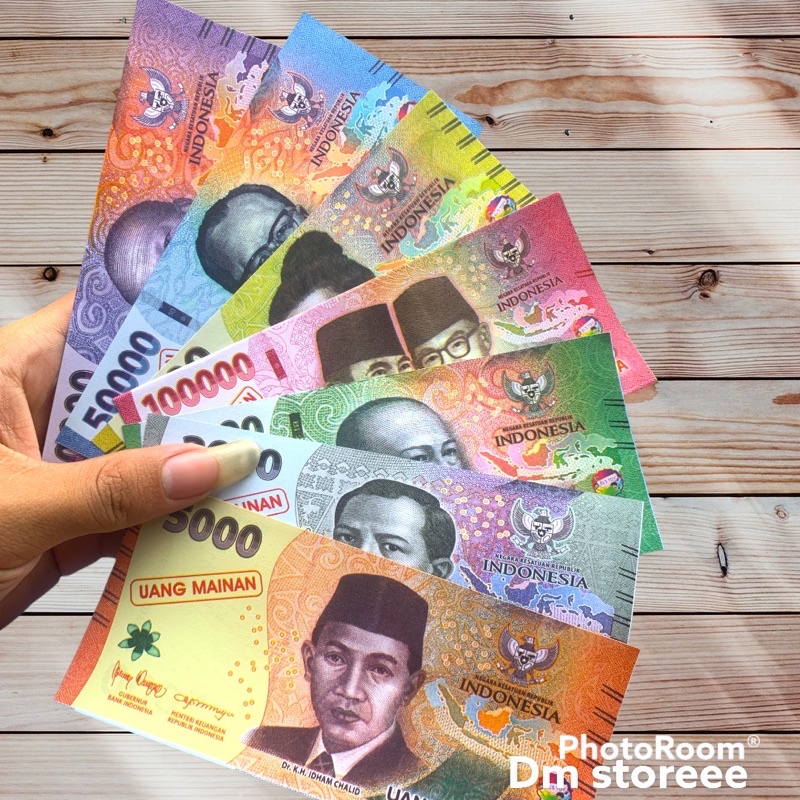 Jual mainan uang uangan baru isi 25 / uang uangan mahar / koleksi ...