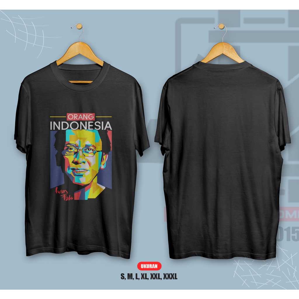 Jual KAOS IWAN FALS WPAP ORANG INDONESIA LENGAN PENDEK COTTON COMBED ...