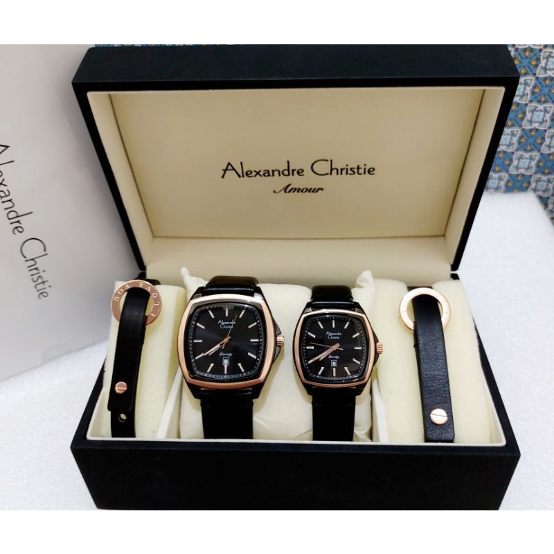 Jual JAM TANGAN ALEXANDRE CHRISTIE AMOUR COUPLE ORIGINAL 8665 MD/LD ...