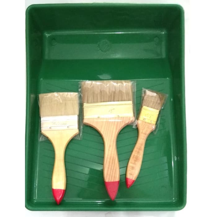 Jual Paket alat cat tembok kuas / paket alat mengecat dinding / set cat ...