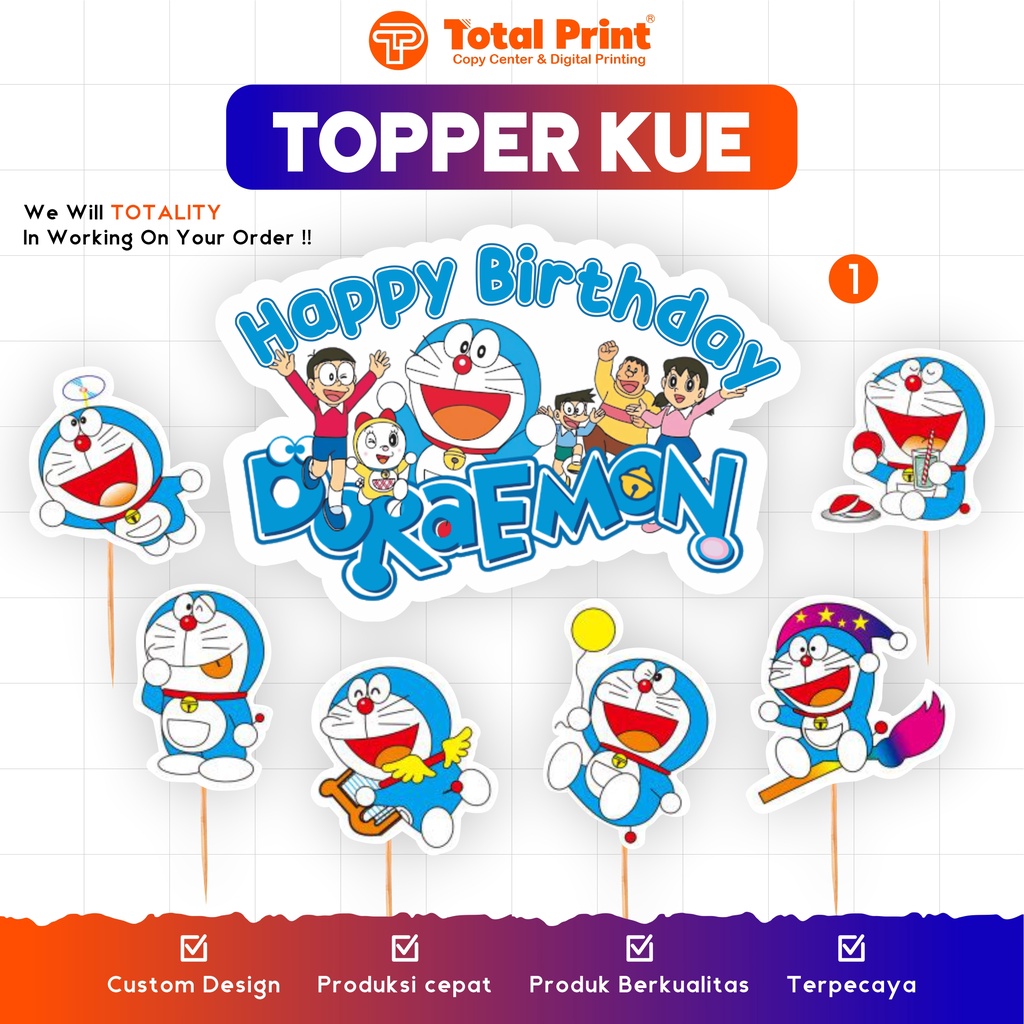 Jual Topper Cake / Topper Happy Birthday karakter / Hiasan Kue ... Jual Topper Cake / Topper Happy Birthday karakter / Hiasan Kue ...