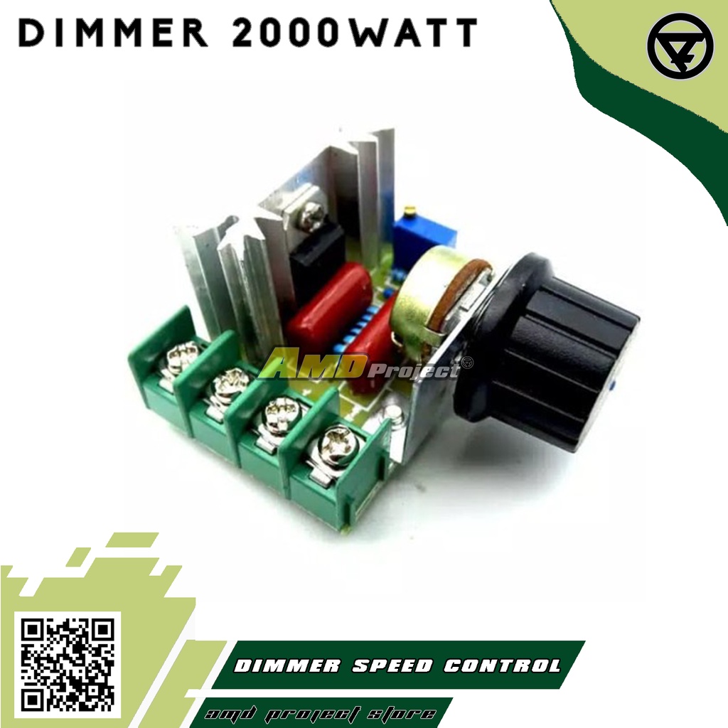 Jual SCR Dimmer 2000W Motor Speed Controller Voltage Regulator AC ...