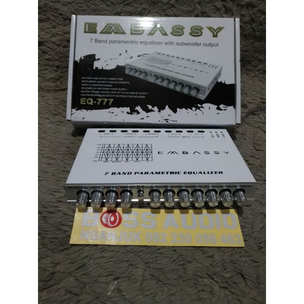 Jual PARAMETRIC PREAMP 7 BAND EQUALIZER EMBASSY EQ-777 | Shopee Indonesia
