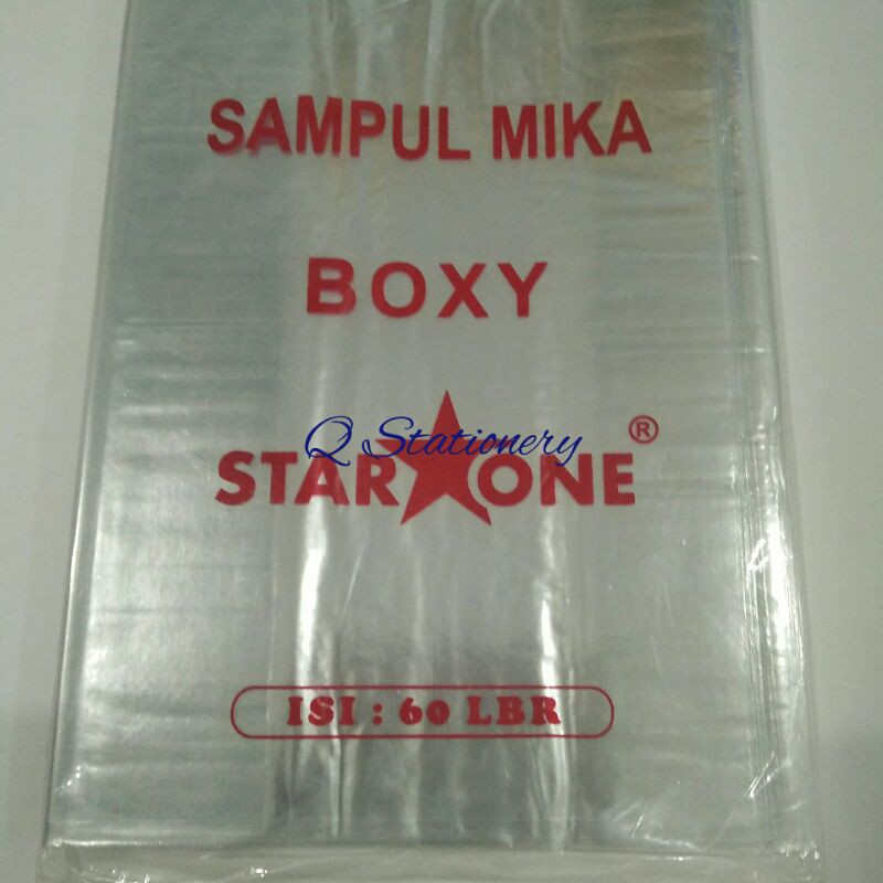 Jual Sampul plastik mika ukuran boxy ( B5 ) merek StarOne 1 pak ...