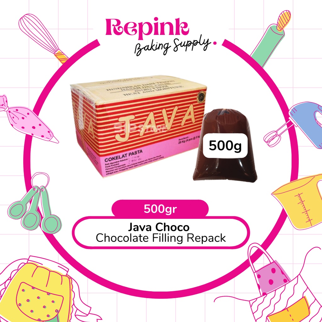 Jual Java Choco Chocolate Filling Repack 500g | Java Choco Isian Coklat ...