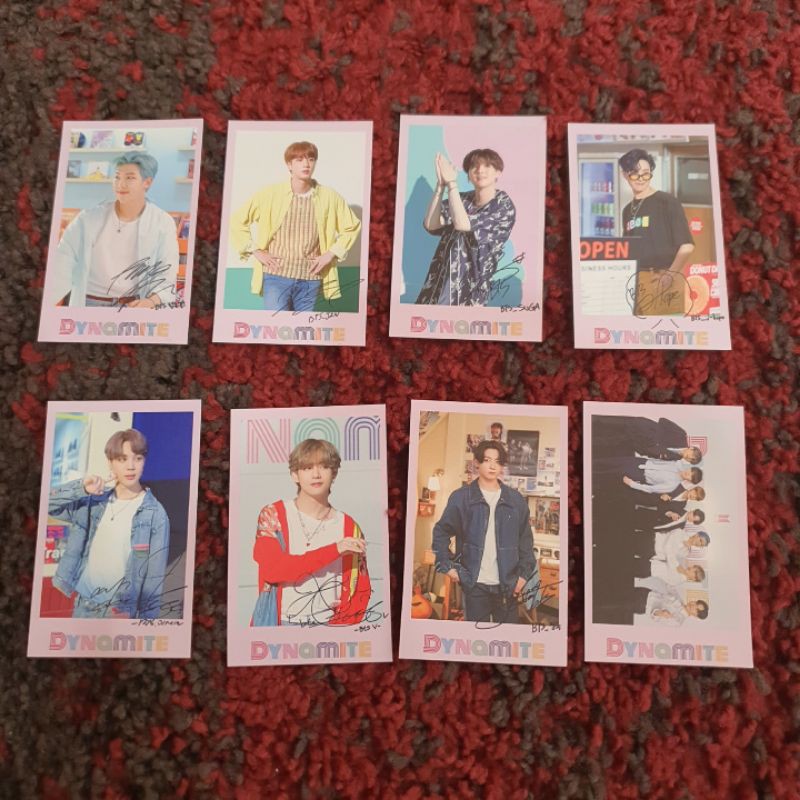 Jual BTS Dynamite Premium Glossy Photocard Set (isi 8 pcs) | Shopee ...