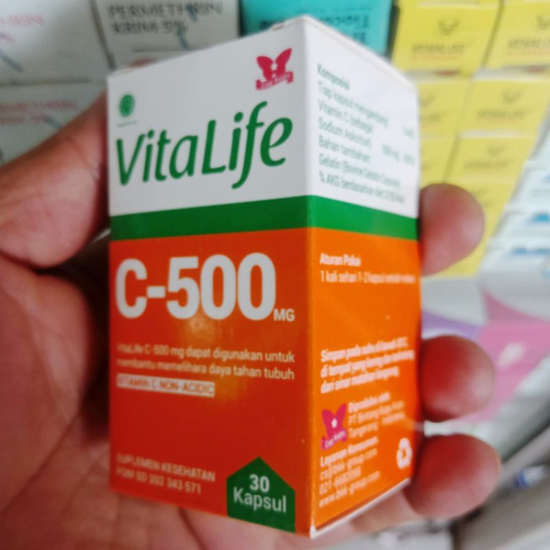 Jual VITALIFE C 500 Vitamin C 500mg 30kapsul | Shopee Indonesia