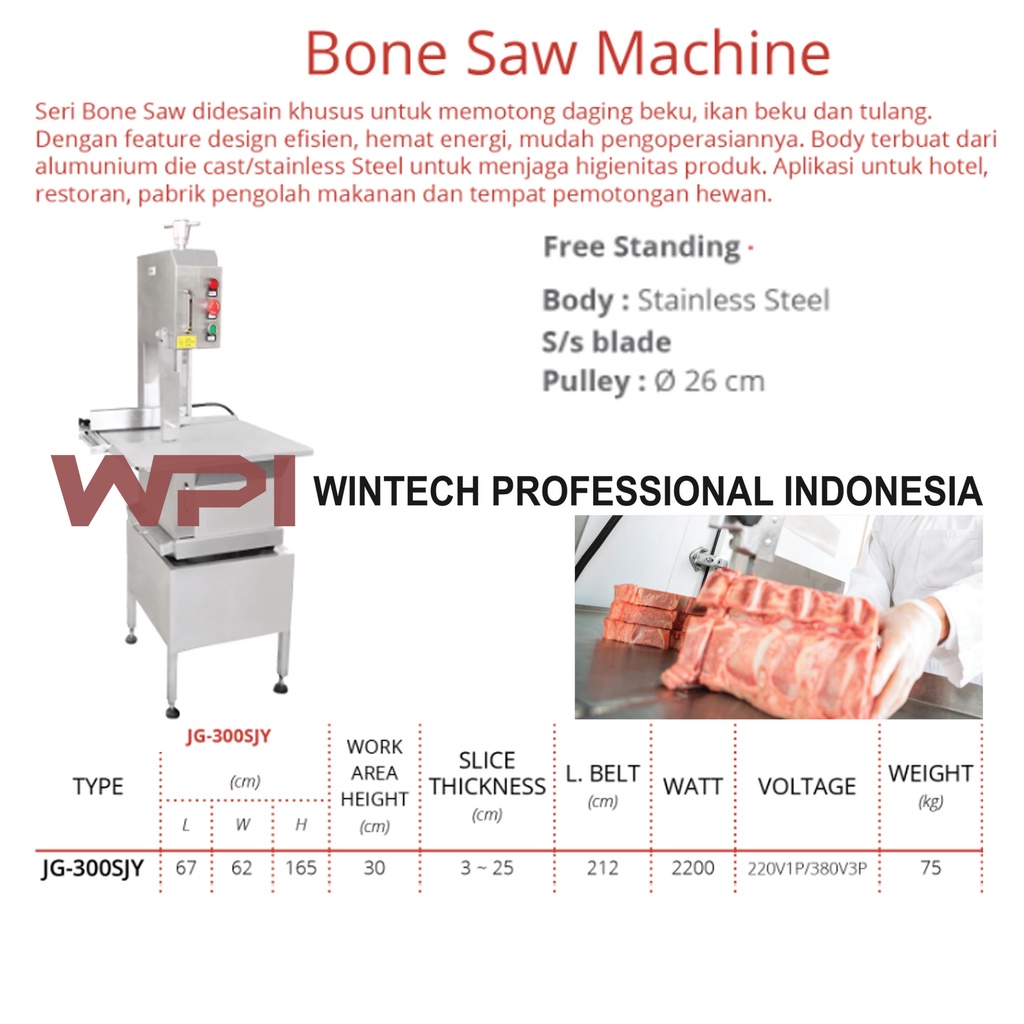 Jual Getra JG-300SJY Bone Saw Machine Free Standing - Mesin Pemotong ...
