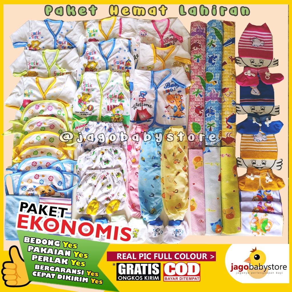 Jual Paket Ekonomis Paket Baju Bayi & Perlengkapan Lahiran - Paket New ...