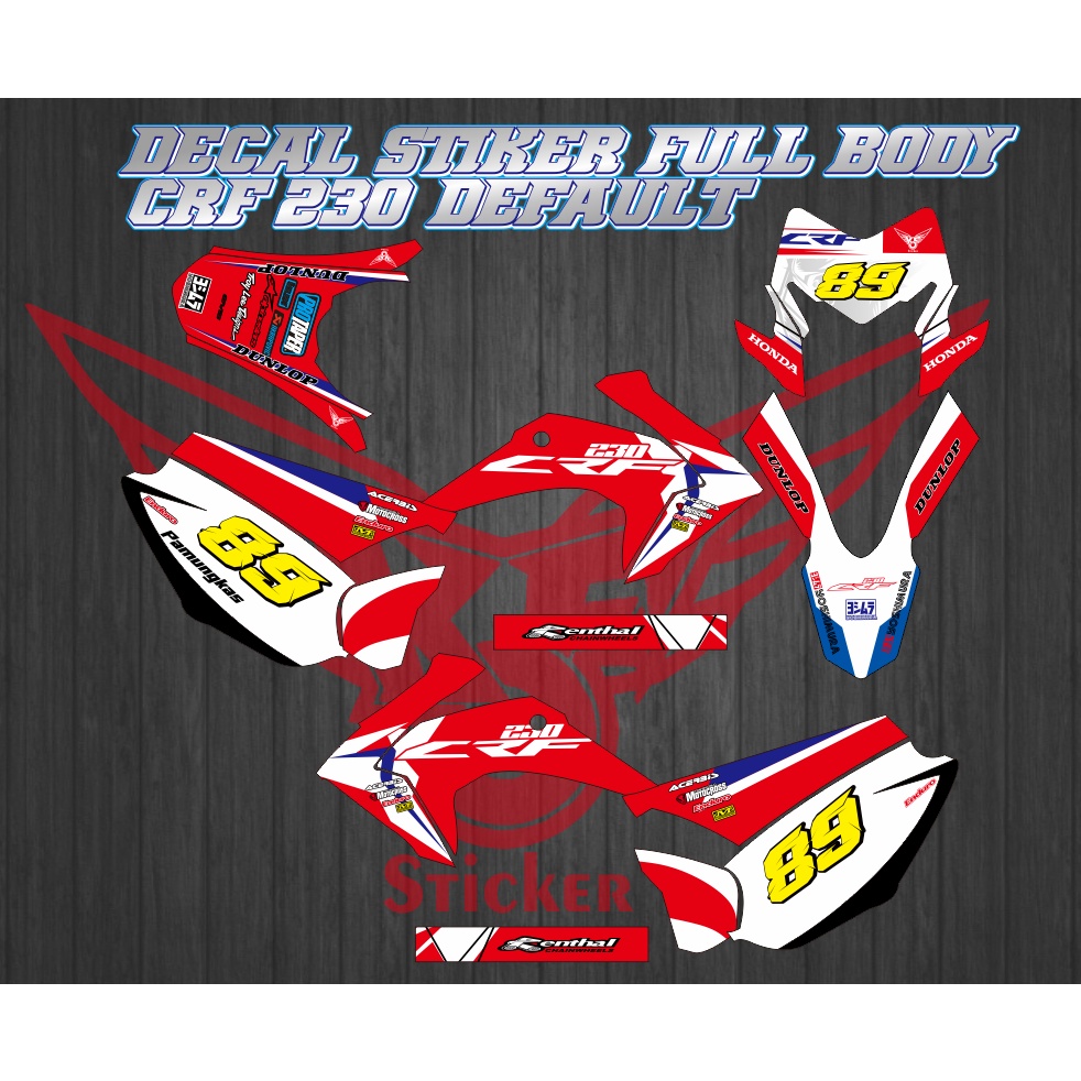 Jual DECAL STIKER FULL BODY HONDA CFR 230 DEFAULT | Shopee Indonesia