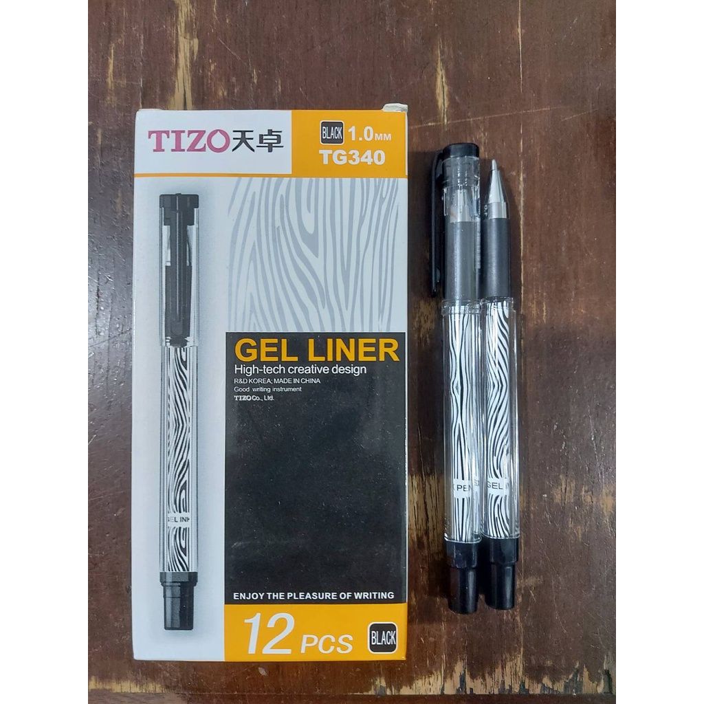 Jual Gel pen / Pulpen TIZO TG340 1.0MM (12PCS) | Shopee Indonesia