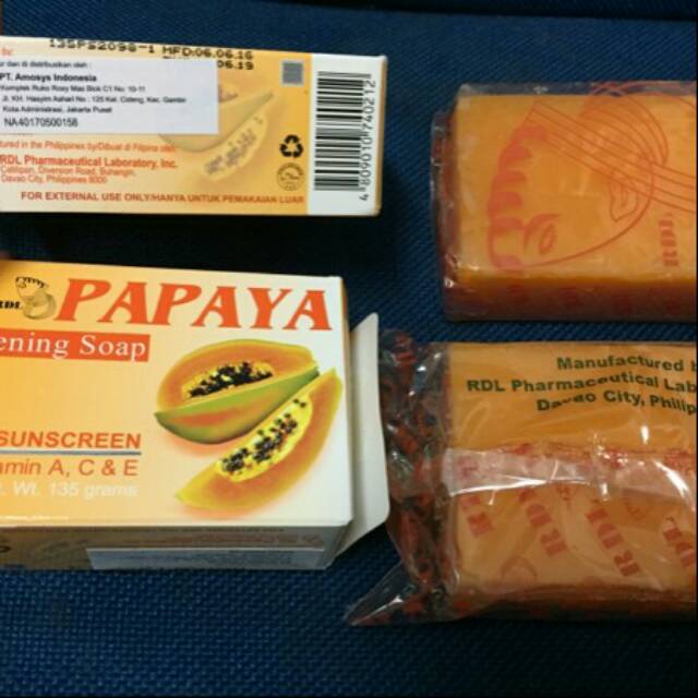 Jual SABUN PAPAYA ORIGINAL//PAPAYA BRIGHTENING SOAP 135GR | Shopee ...