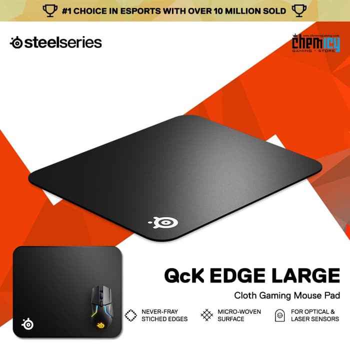 Jual Steelseries QcK Edge Large Cloth Gaming Mousepad | Shopee Indonesia
