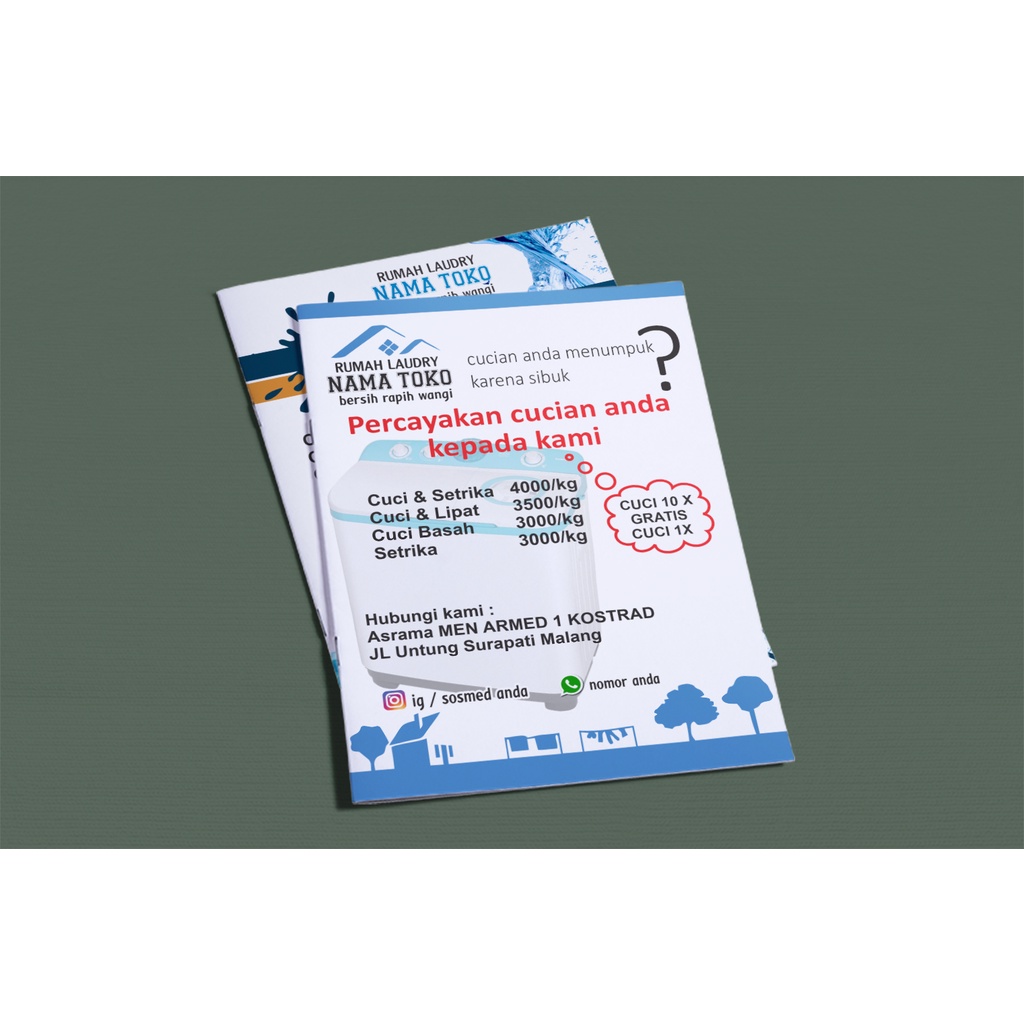 Jual Cetak Brosur A5 / Cetak Flyer / Leaflet AP 150 GSM (min. Pemesanan 50 lembar) | Shopee ...