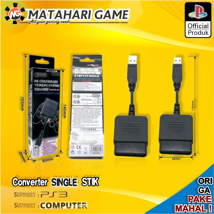 Jual Converter Stik Stick PS2 ke PS3 / PC SINGLE ( HOME ) | Shopee ...