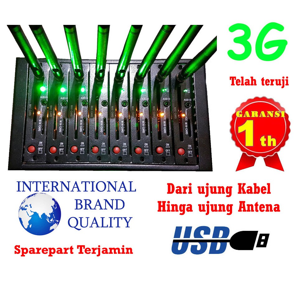 Jual Modem Pool Set 8 Port 3G Sierra SL8082 | Shopee Indonesia