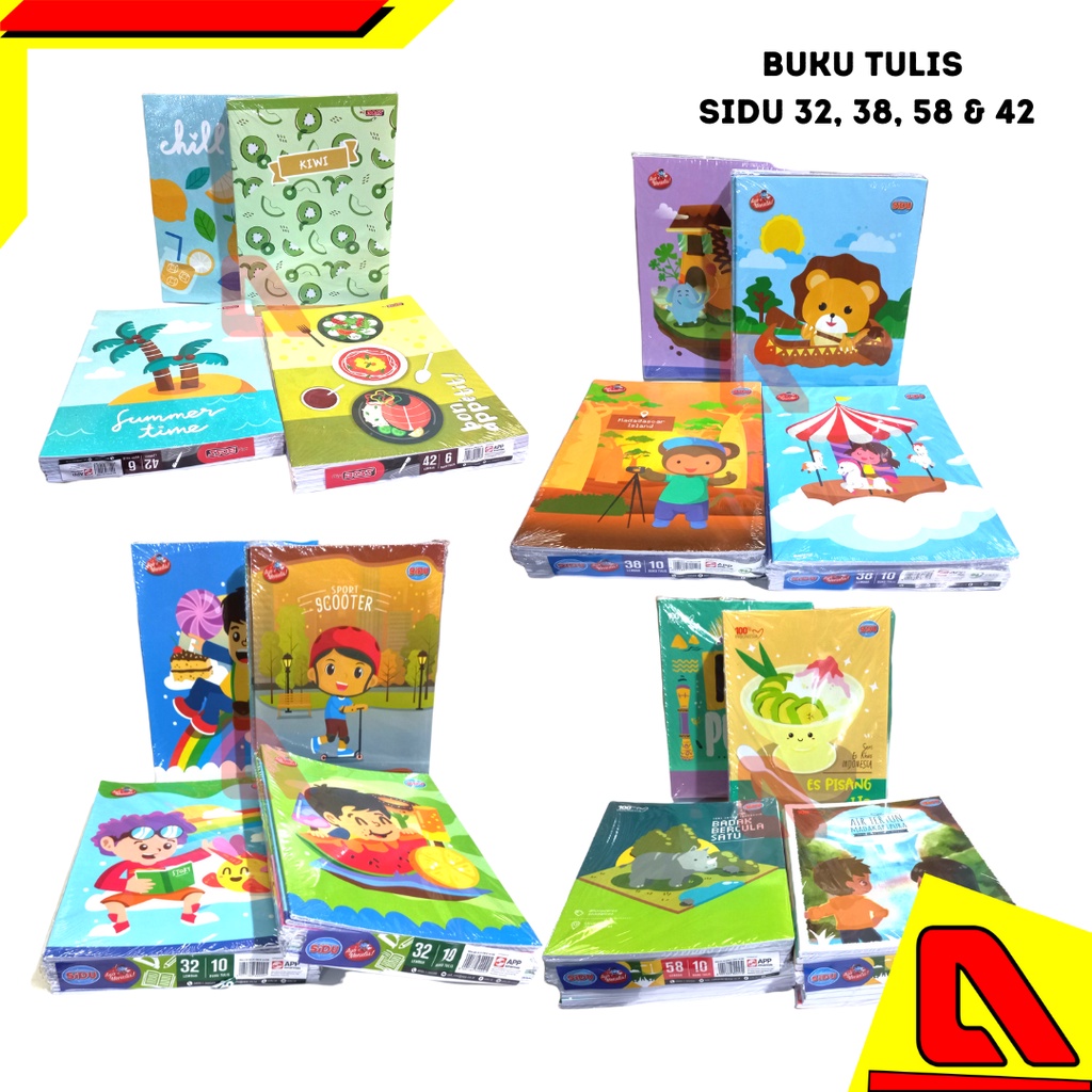 Jual BUKU TULIS SEKOLAH SIDU 32 38 58 36 42 PAK MURAH | Shopee Indonesia