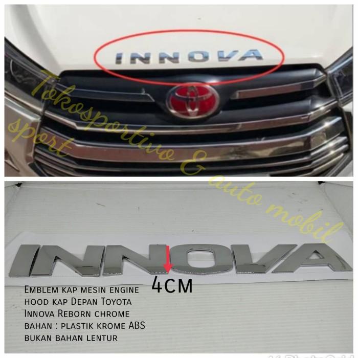 Jual Emblem Logo Lambang Huruf stiker kap mesin Toyota Innova reborn ...
