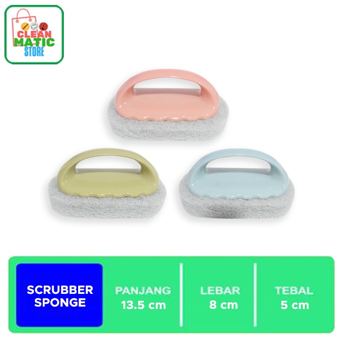 Jual SCRUBBER SPONGE ( Spon Alat pencuci piring, bak mandi, pembersih ...