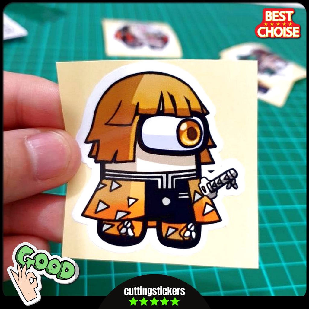 Jual Stiker Sticker Anime Pw0142 Demon Slayer Zenitsu | Shopee Indonesia
