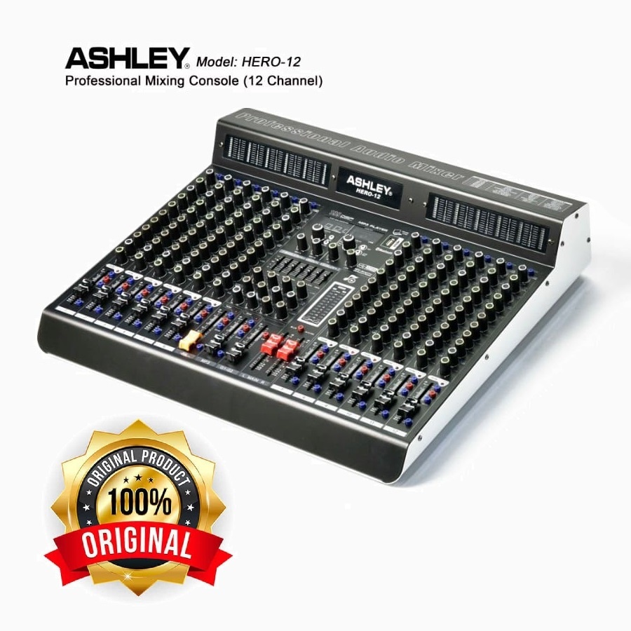 Jual Mixer Ashley Hero 12 Original 12 Channel Multi Effect 199 dsp ORIGINAL | Shopee Indonesia