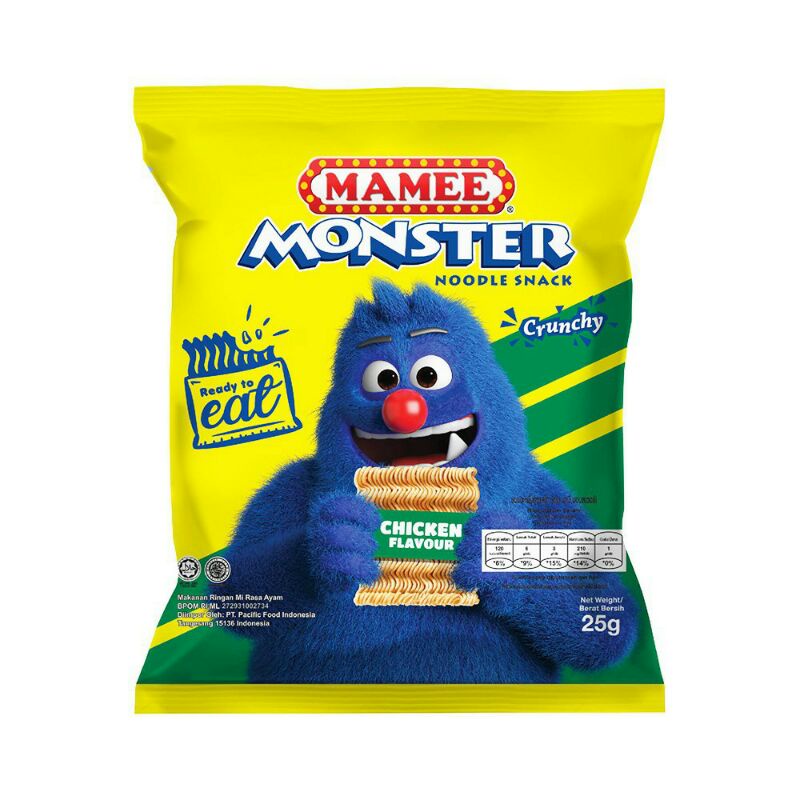 Jual Mamee Monster Noodle Snack / Mamee Monster Noodle Snack BBQ ...