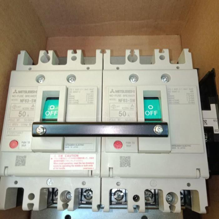 Jual MCCB NF-63 SW 6P 50Amper Mitsubishi Berkulitas | Shopee Indonesia