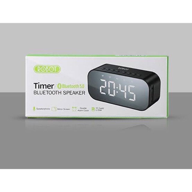Jual Speaker robot bluetooth TIMER hitam | Shopee Indonesia