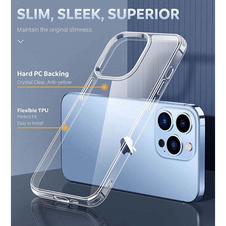 Jual Case Clear Crystal bening Casing anti kuning 2 in 1 For Iphone 7/8 ...