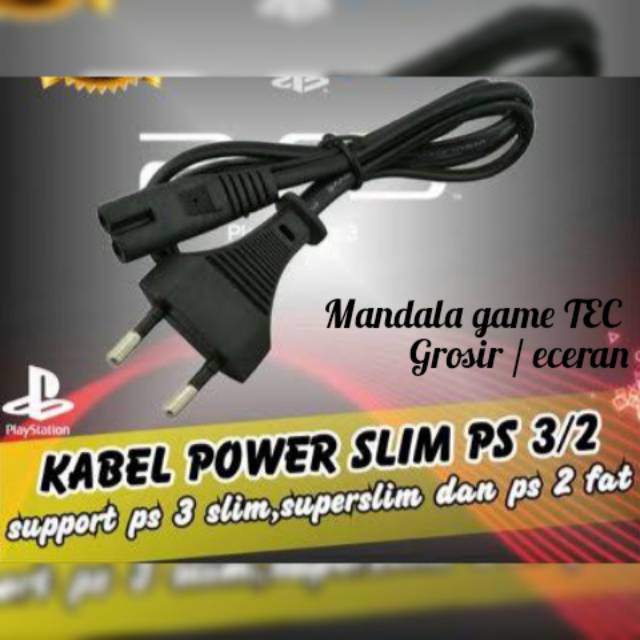 Jual Kabel power / kabel listrik ps2 ps3 | Shopee Indonesia
