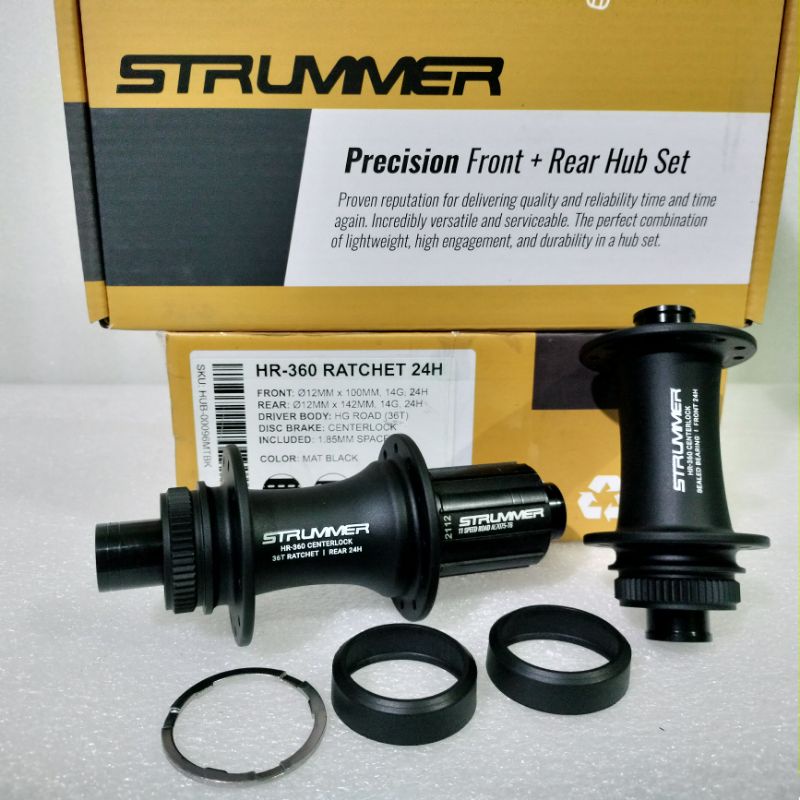 Jual Hub Freehub Strummer HR360 Ratchet 24 - 24 Hole Bearing TA Center ...