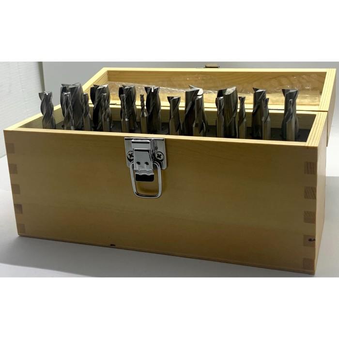 Jual Mesin | Mst Mata Pisau Milling / Hss End Mill 2F & 4F Set 20Pcs 3 ...