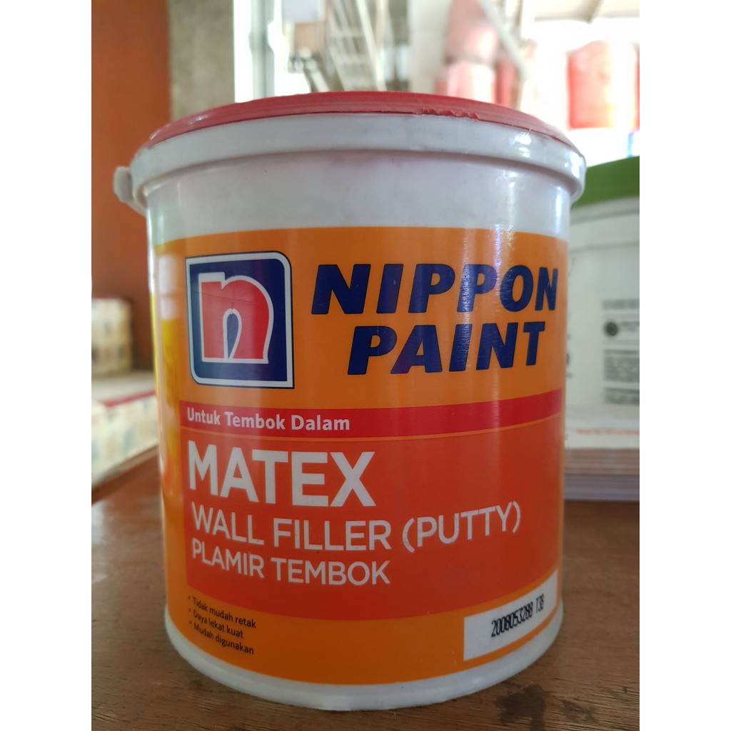 Jual Dempul Tembok Matex Wall Filler Nippon Paint 4kg Putty Cat Dempul Plamir Plamur Tembok ...