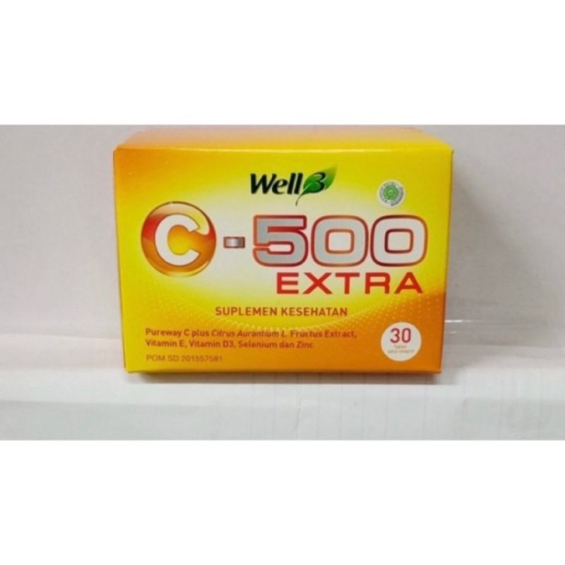 Jual VITAMIN C-500 EXTRA WELL CNI 30 TABLET | Shopee Indonesia